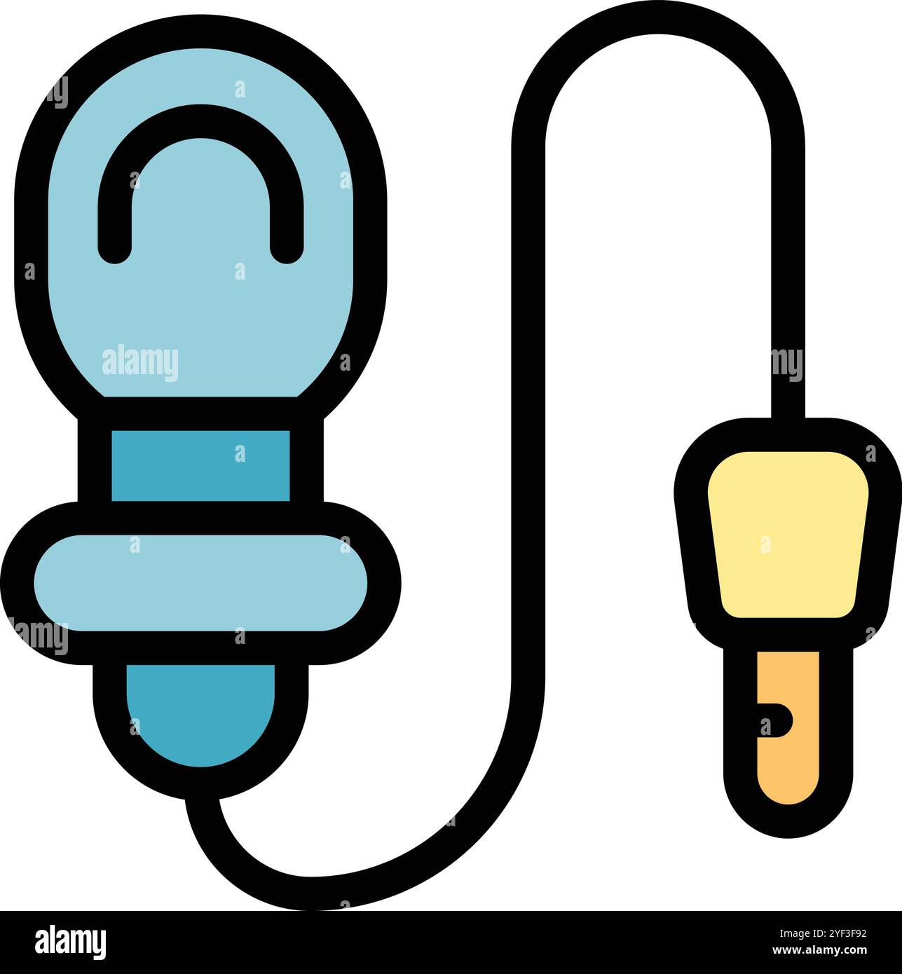 Medical endoscope icon in colorful line style, suitable for healthcare ...