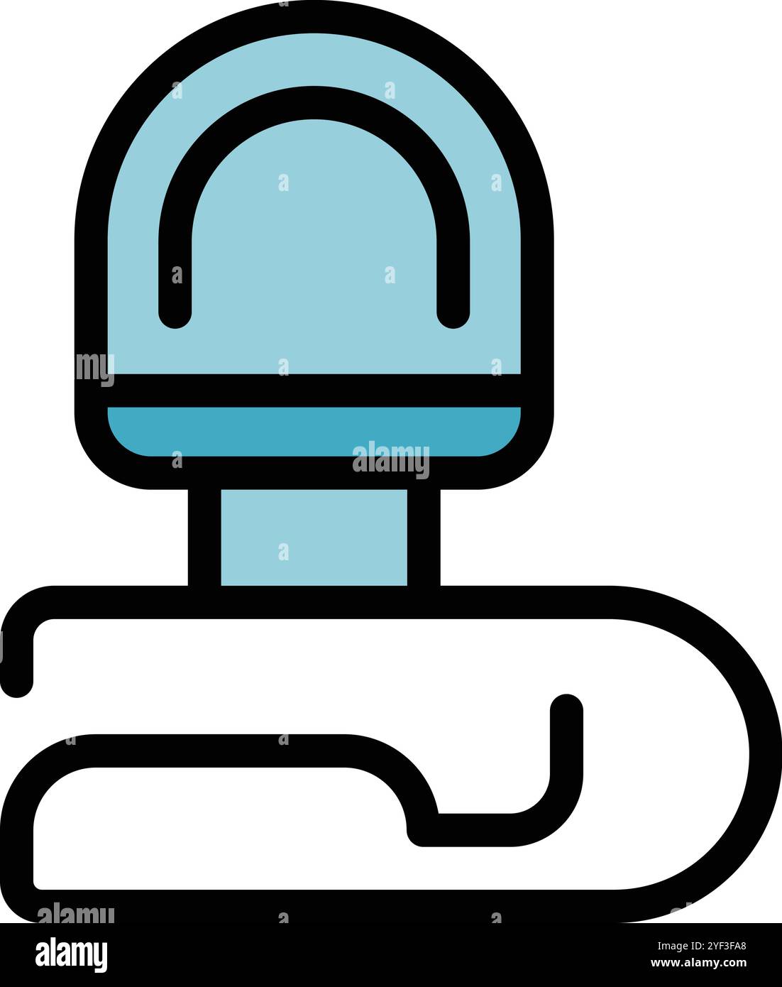 This vector icon represents a dental panoramic radiograph machine ...