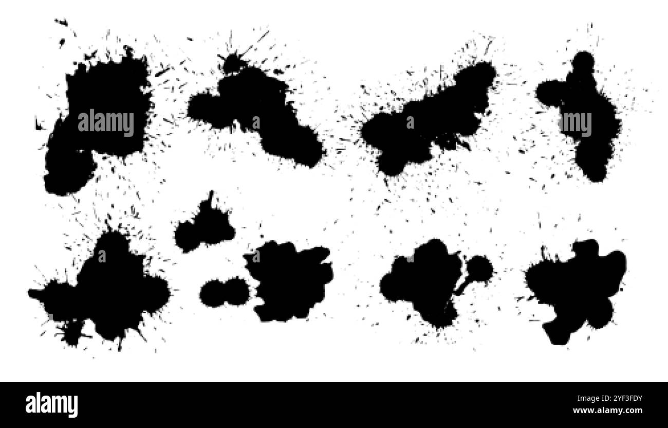 Black ink splatter texture hi-res stock photography and images - Alamy