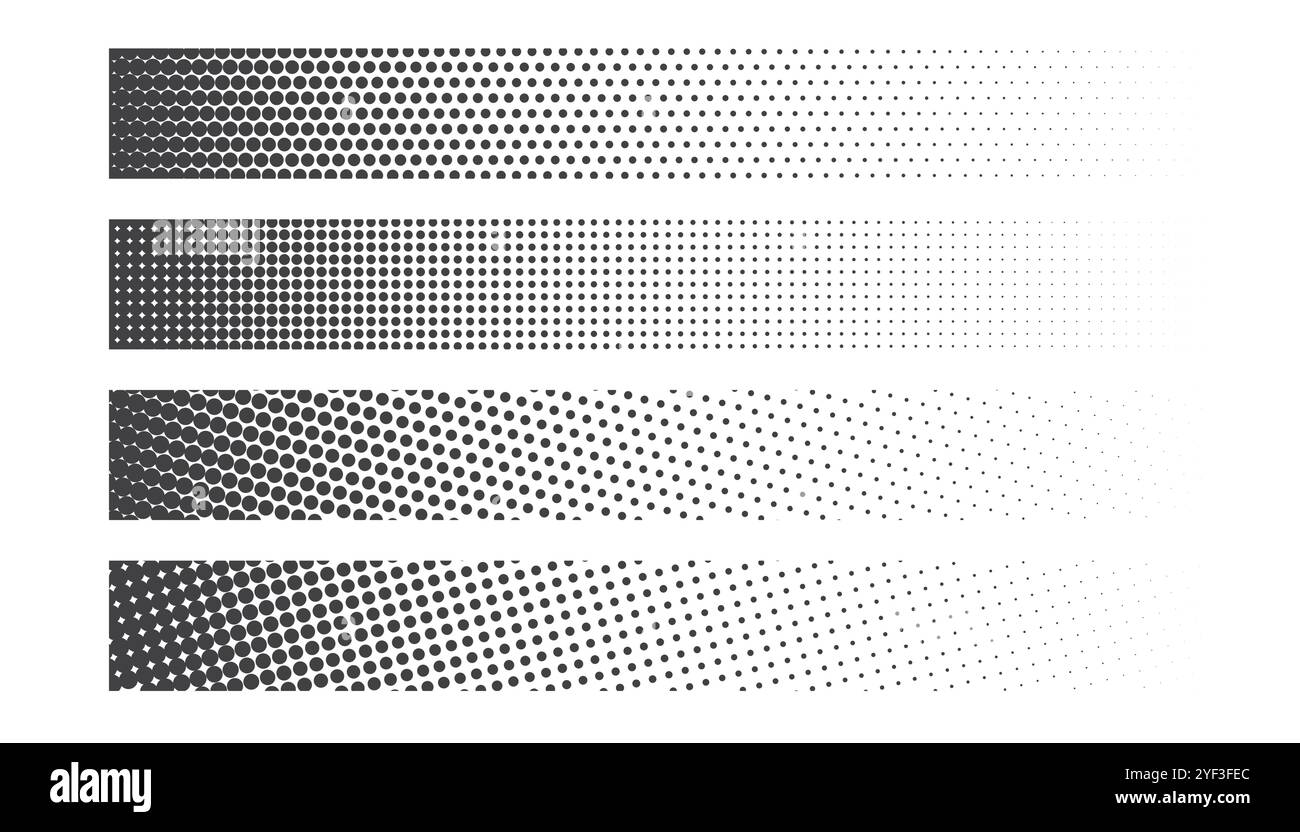 Vector halftone circles set Stock Vector Images - Alamy