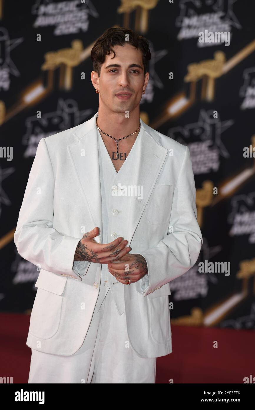 Cannes, France. 01st Nov, 2024. Damiano David attends the 26th NRJ ...