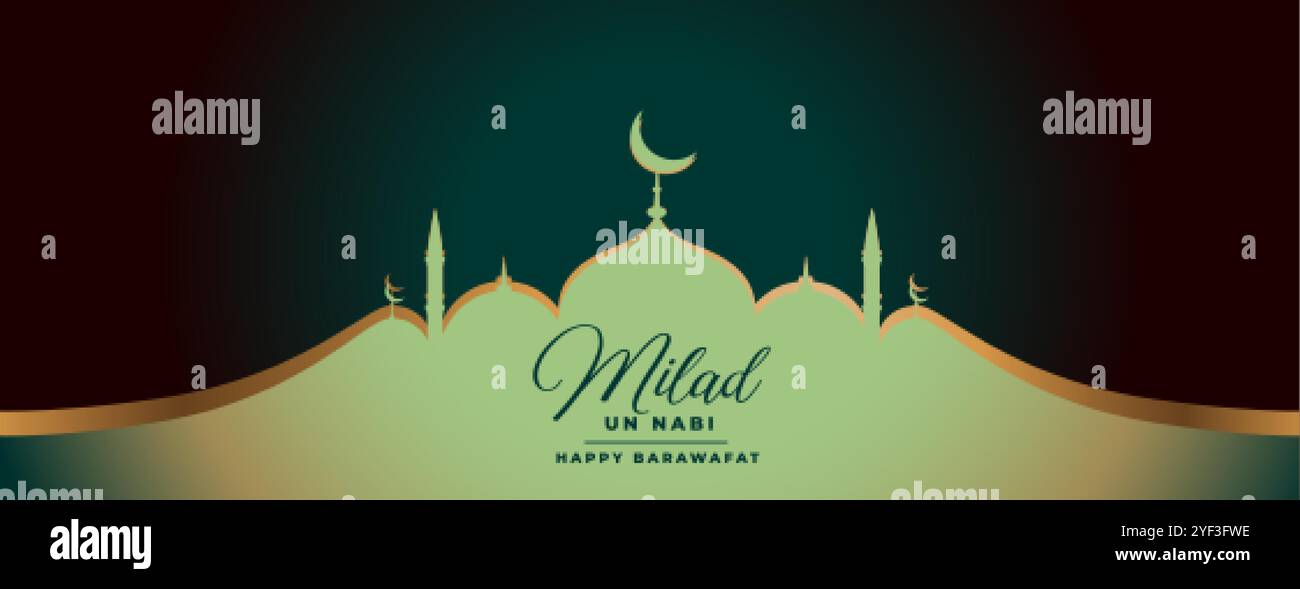 milad un nabi mosque banner design Stock Vector Image & Art - Alamy