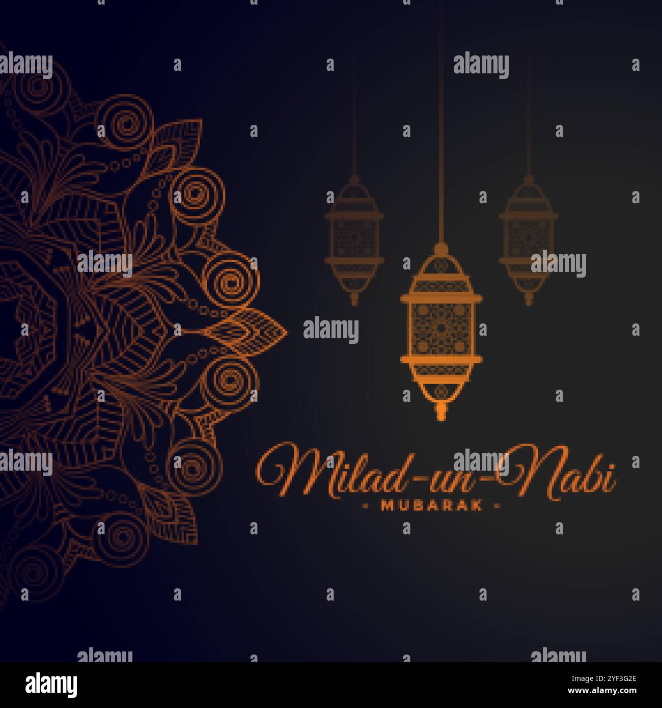 decorative milad un nabi islamic festival card Stock Vector Image & Art ...