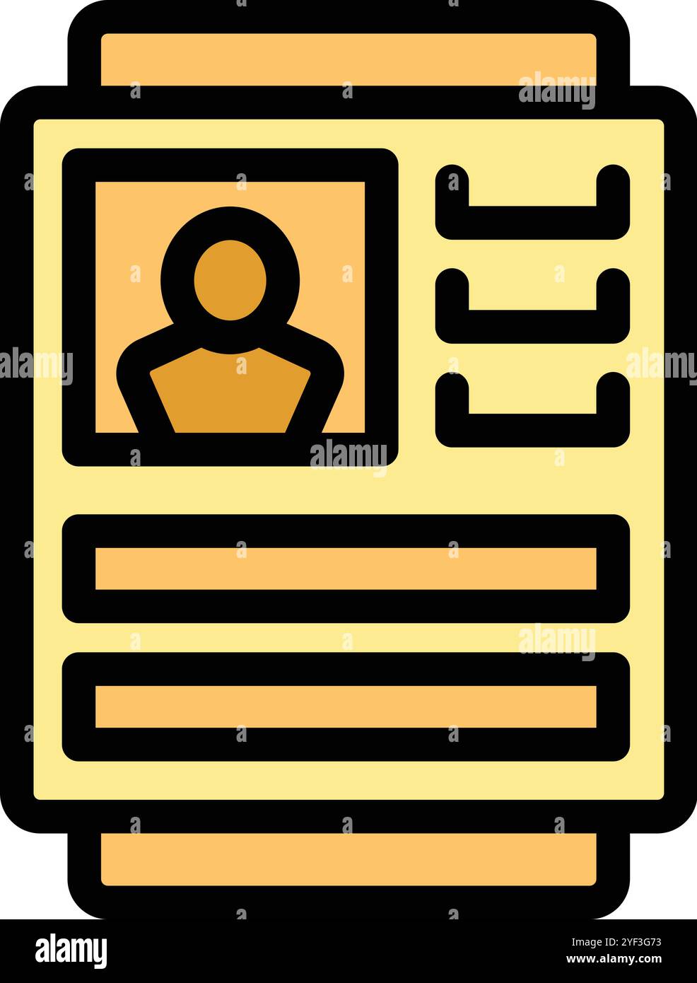 Digital id card containing personal information with photo for ...