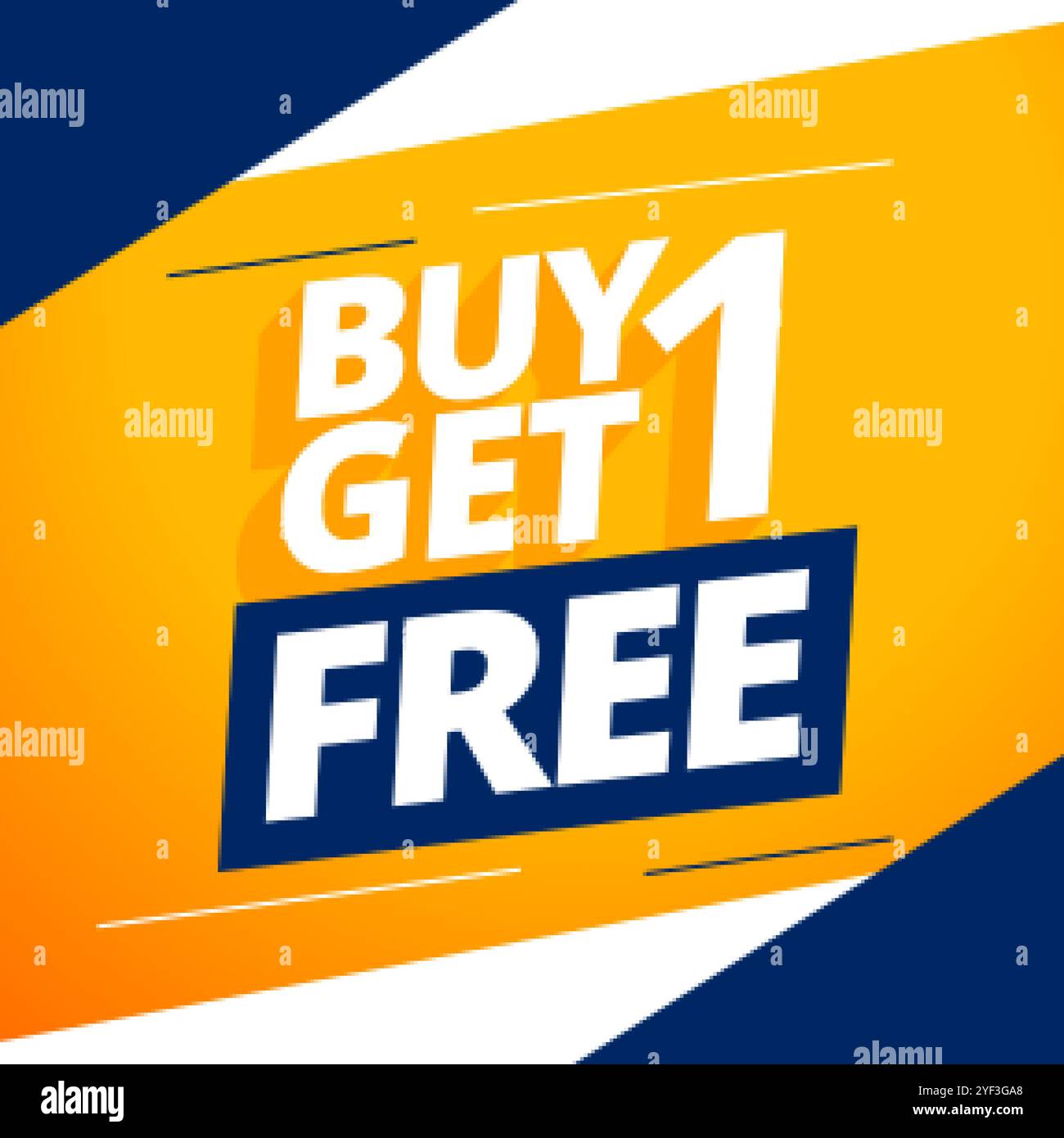 modern buy one get one free bogo sale background Stock Vector Image ...