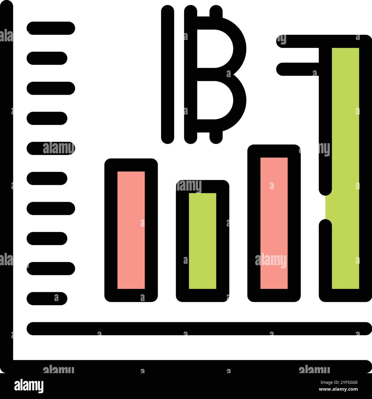 Cryptocurrency trading chart bitcoin showing hi-res stock photography ...