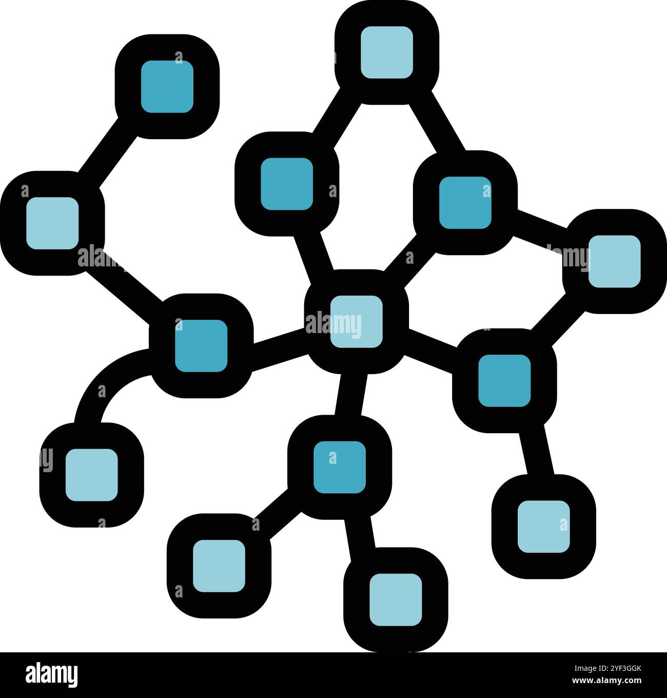 Interconnected network design connected hi-res stock photography and ...