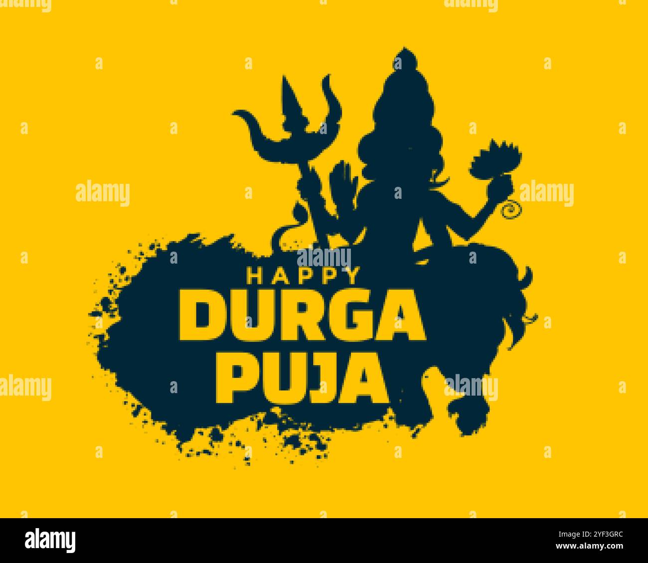 happy durga pooja festival card design Stock Vector Image & Art - Alamy