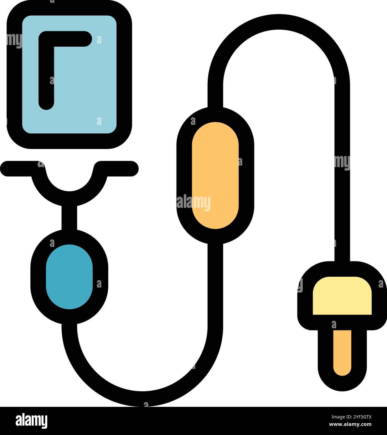Icon of a tonometer measuring intraocular pressure, helping ...