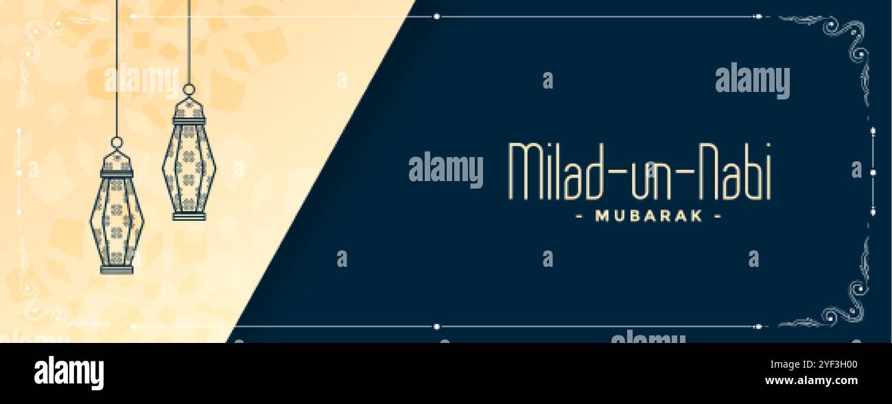 decorative milad un nabi festival banner design Stock Vector Image ...