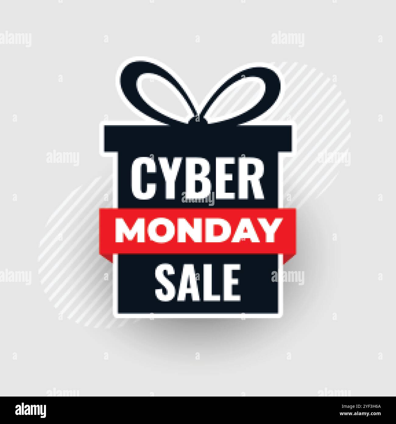 Red giftbox white bow Stock Vector Images - Alamy