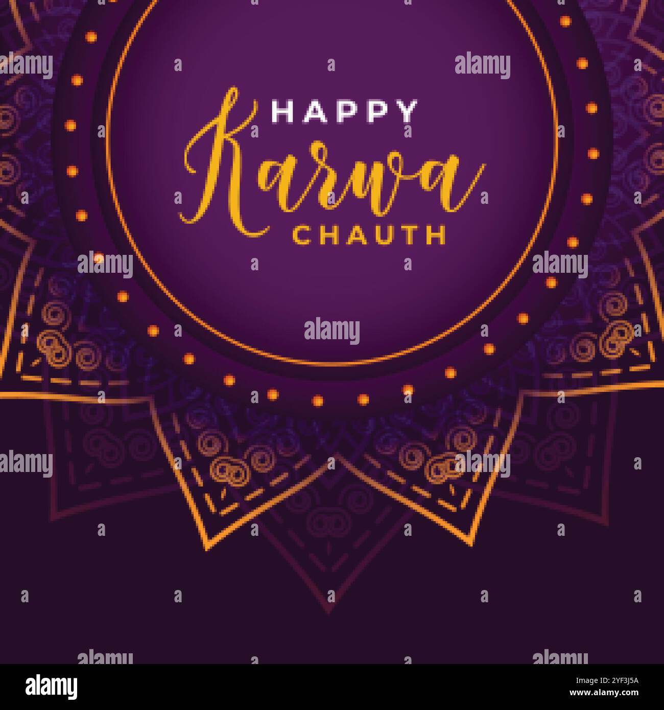 Happy karwa chauth abstract card of indian festival vector Stock Vector ...