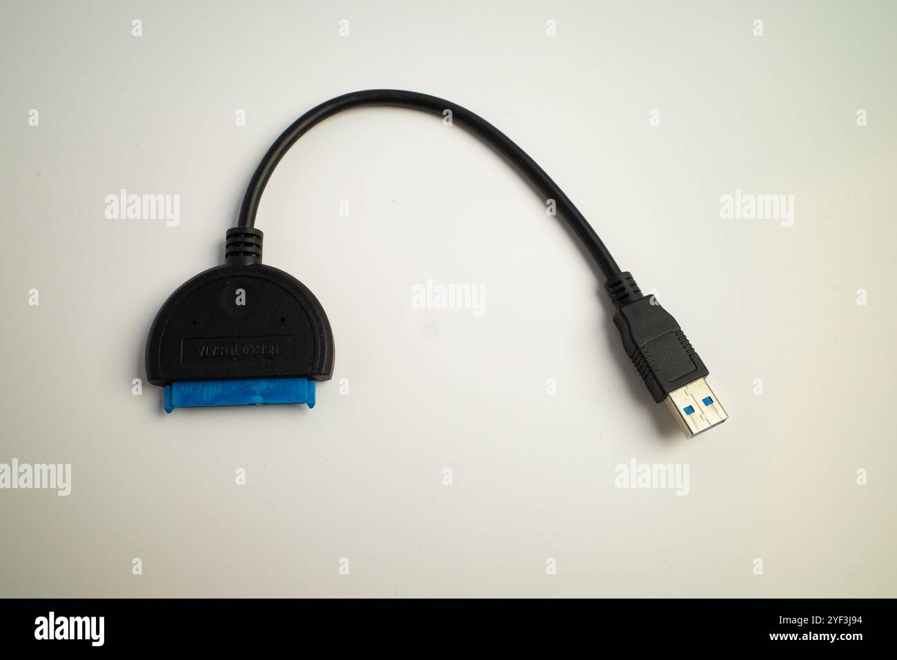 USB to SATA cable adapter for connecting hard drives to computers Stock ...