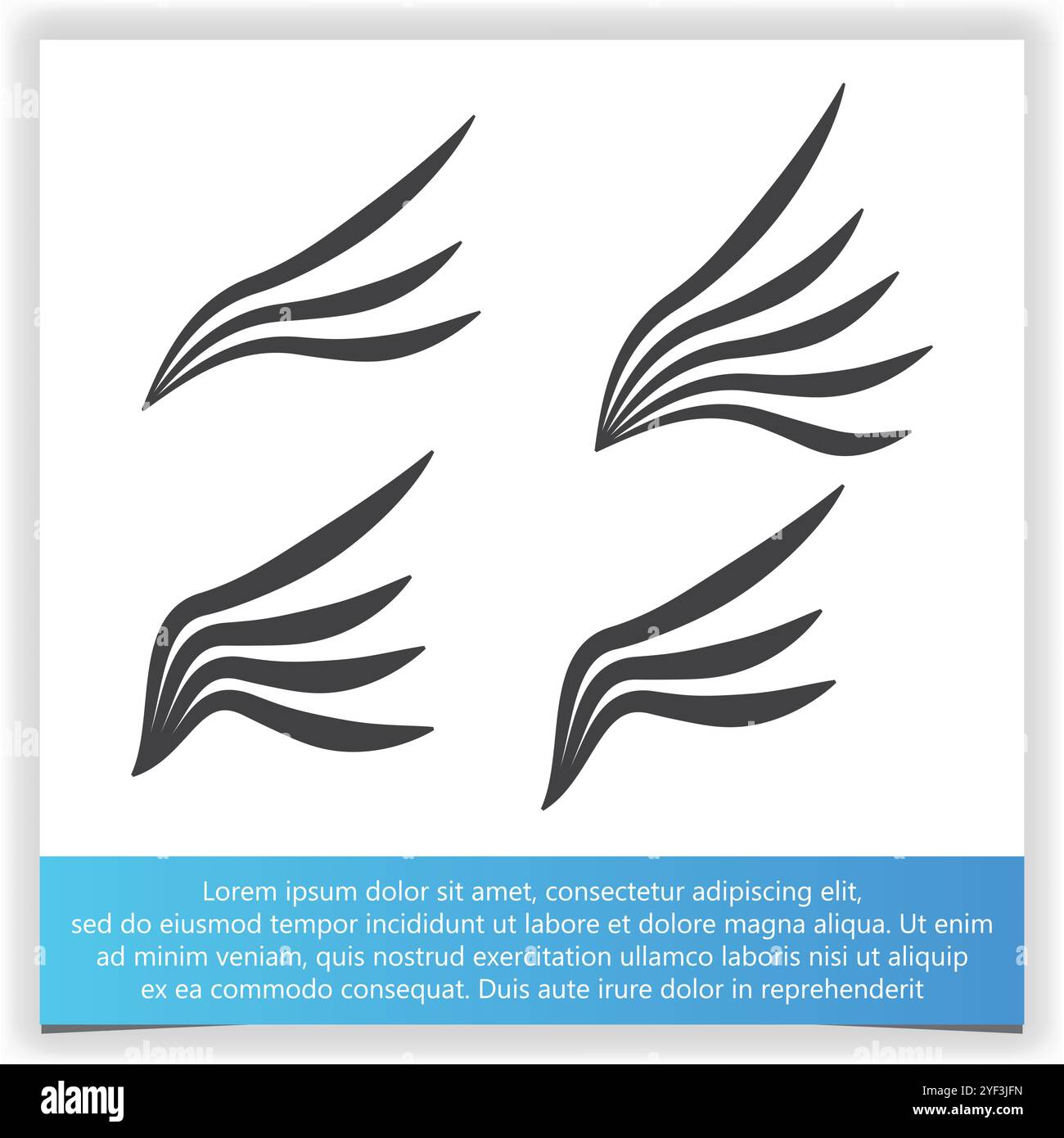 Falcon Wing Logo Template icon logo design app eps Stock Vector Image ...