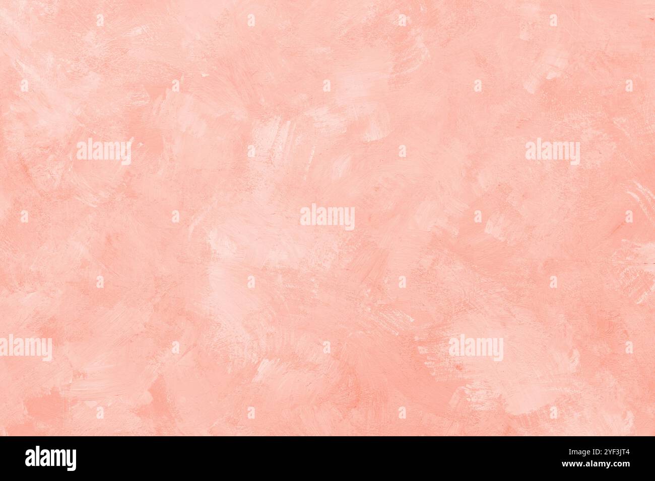 Painted soft pink apricot grungy background or texture, plaster, part ...
