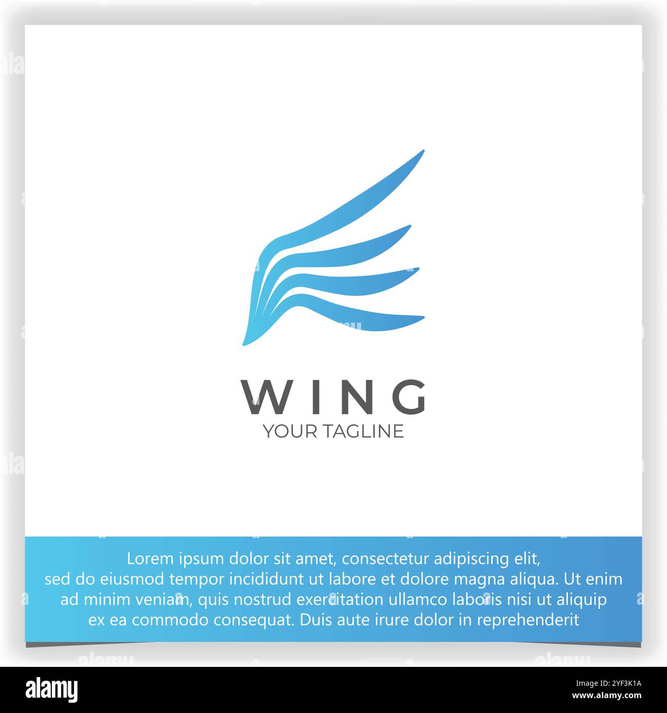 Falcon Wing Logo Template icon logo design app eps Stock Vector Image ...