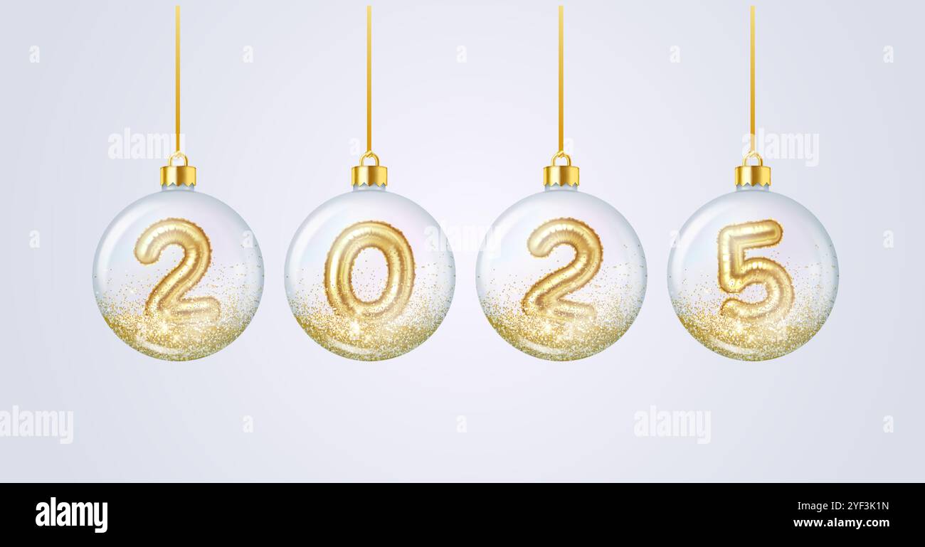 Colorful glass baubles on Stock Vector Images - Alamy