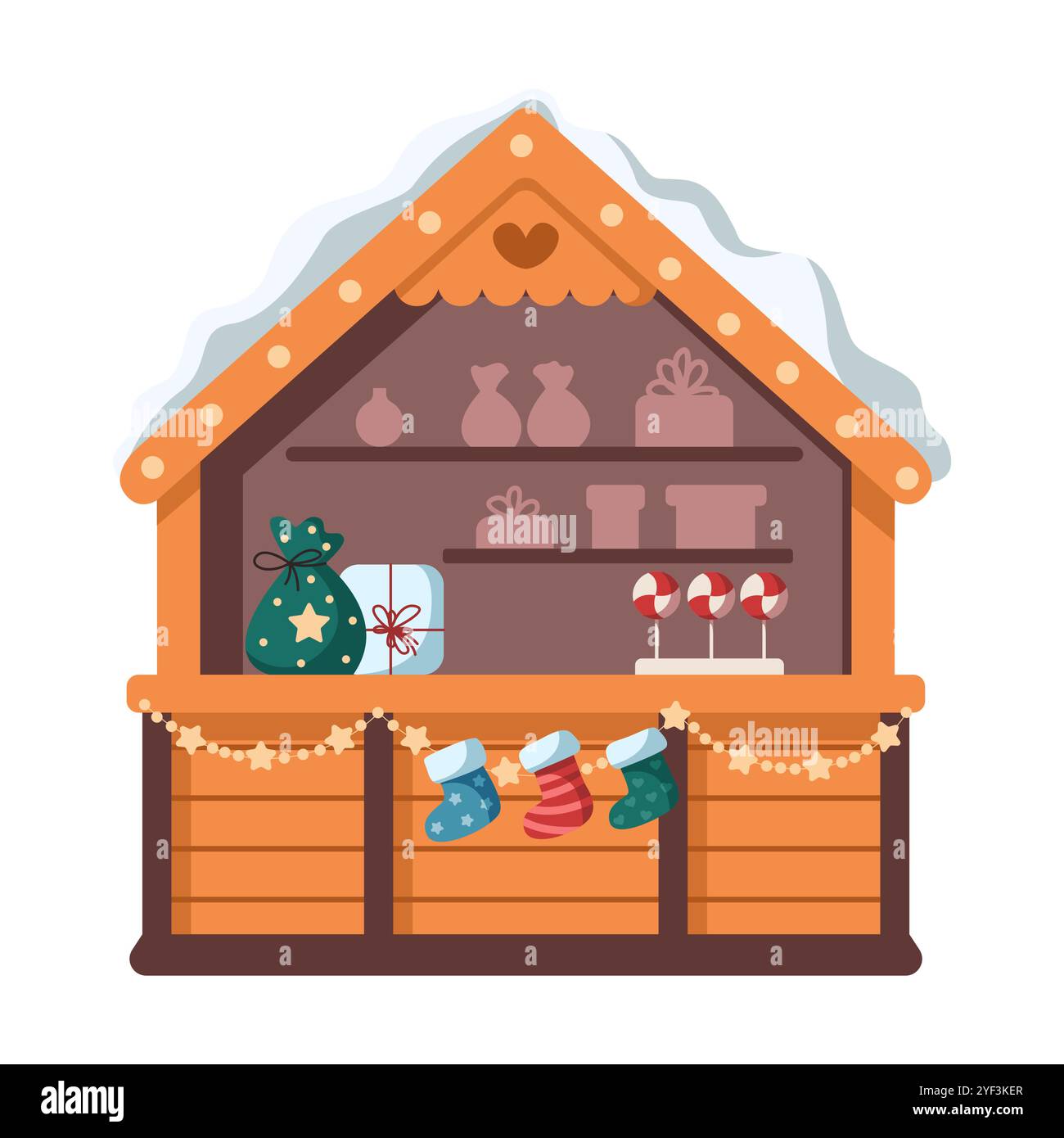 Christmas stall food Stock Vector Images - Alamy