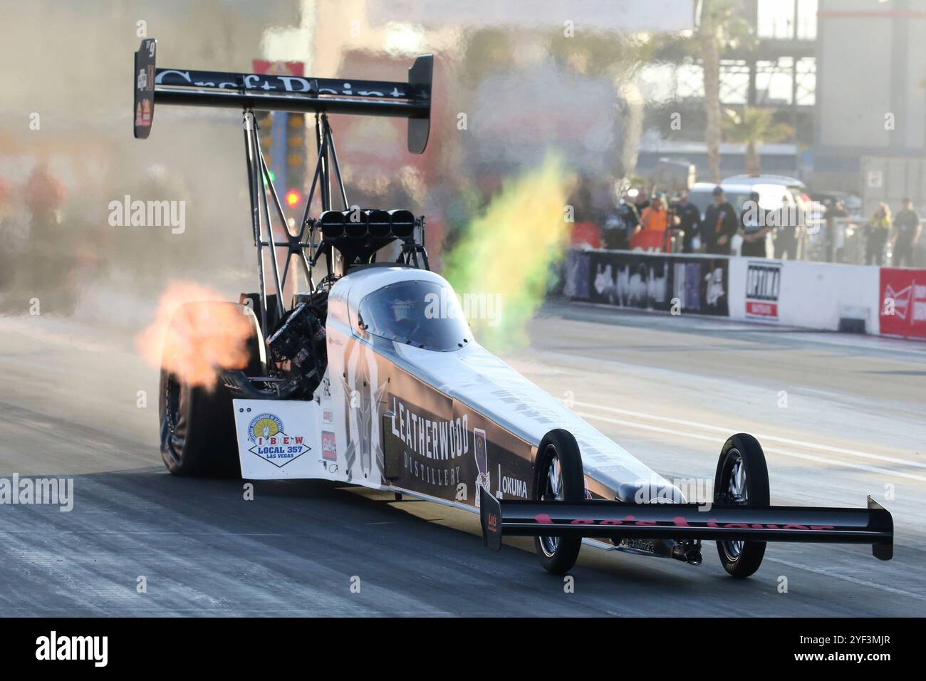 LAS VEGAS, NV - NOVEMBER 02: Tony Schumacher (9 TF) Okuma America NHRA ...