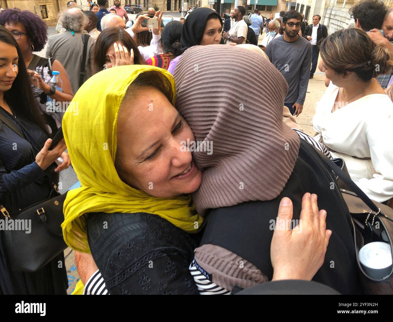 FILE - Shamim Syed, Adnan Syed's mother, left, celebrates with others ...