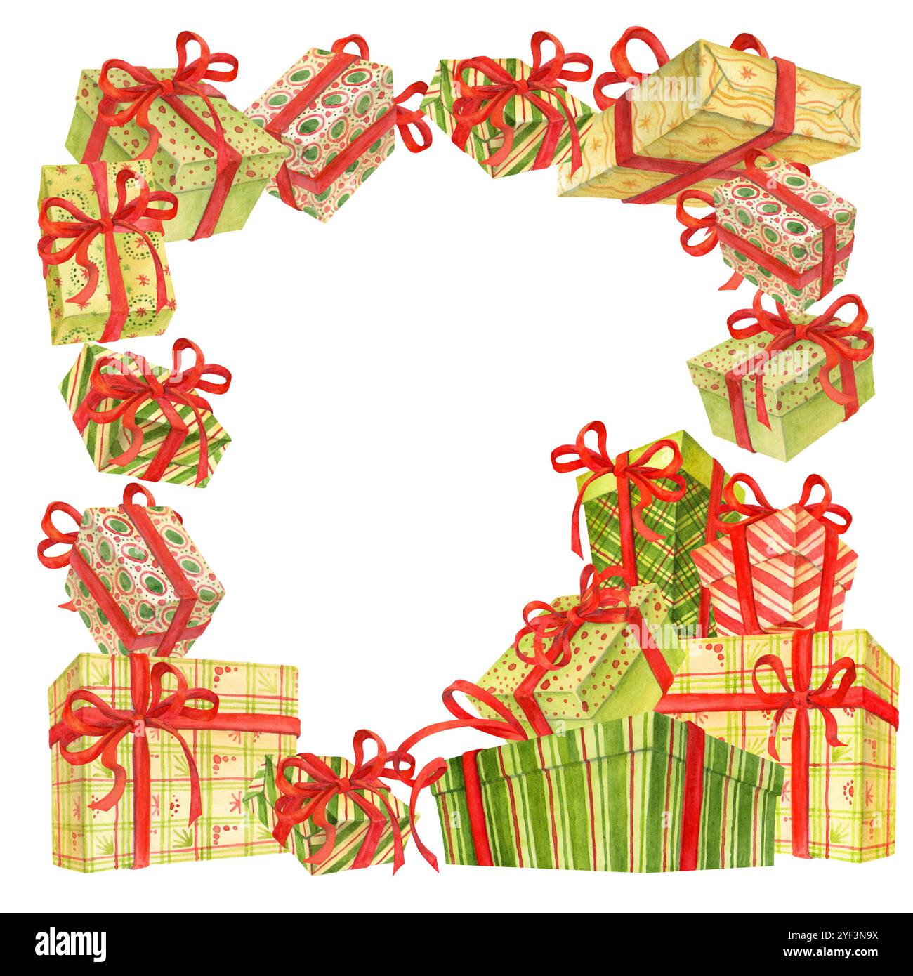 Cartoon christmas border Cut Out Stock Images & Pictures - Alamy