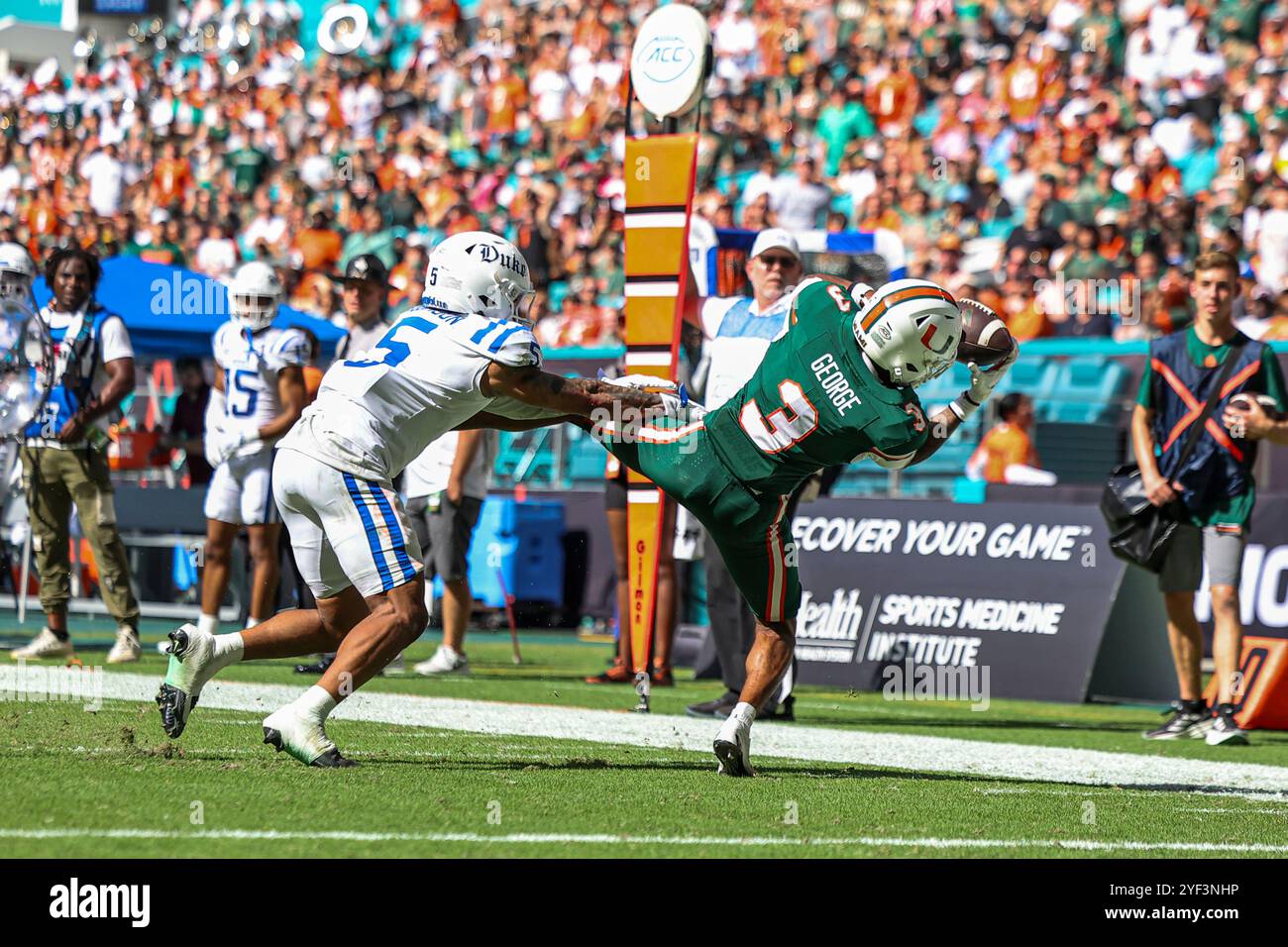 Miami, FL: DUPLICATE***Miami Hurricanes wide receiver Jacolby George (3 ...