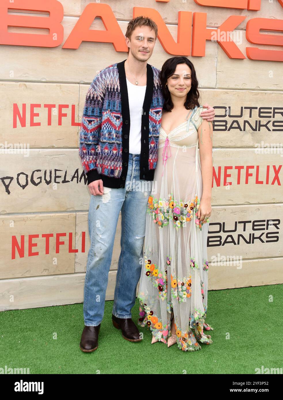 Santa Monica, USA. 02nd Nov, 2024. Drew Starkey and Fiona Palomo ...