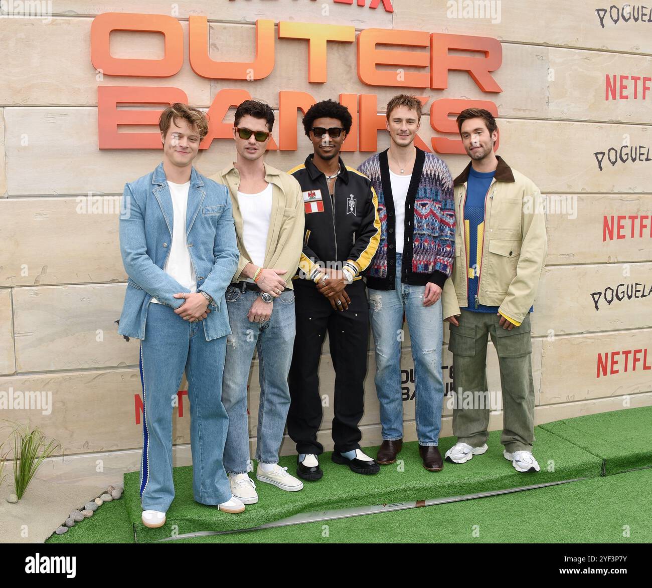 Santa Monica, USA. 02nd Nov, 2024. Rudy Pankow, Chase Stokes, Jonathan ...