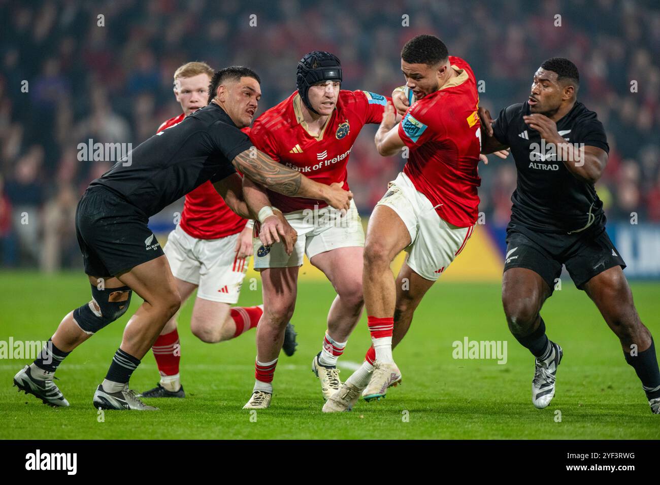 Limerick, Ireland. 03rd Nov, 2024. Shay McCarthy of Munster with the ...