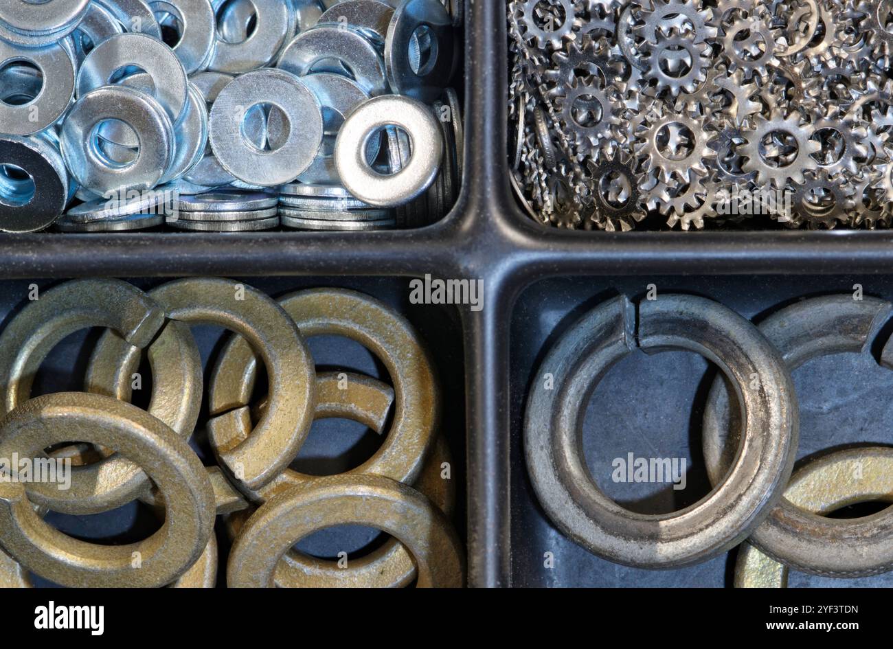 Washers hardware fasteners assorted variety flat split star industrial ...