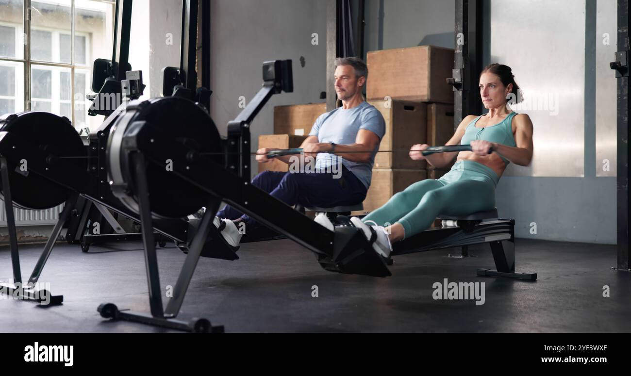 Indoor rowing machine hi-res stock photography and images - Alamy