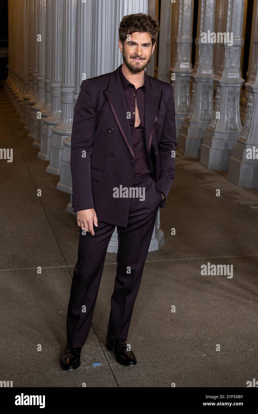 Andrew Garfield attends the arrivals of the “2024 LACMA ART+FILM GALA ...