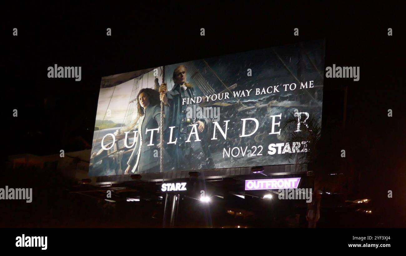 Los Angeles, California, USA 2nd November 2024 Outlander Billboard on ...