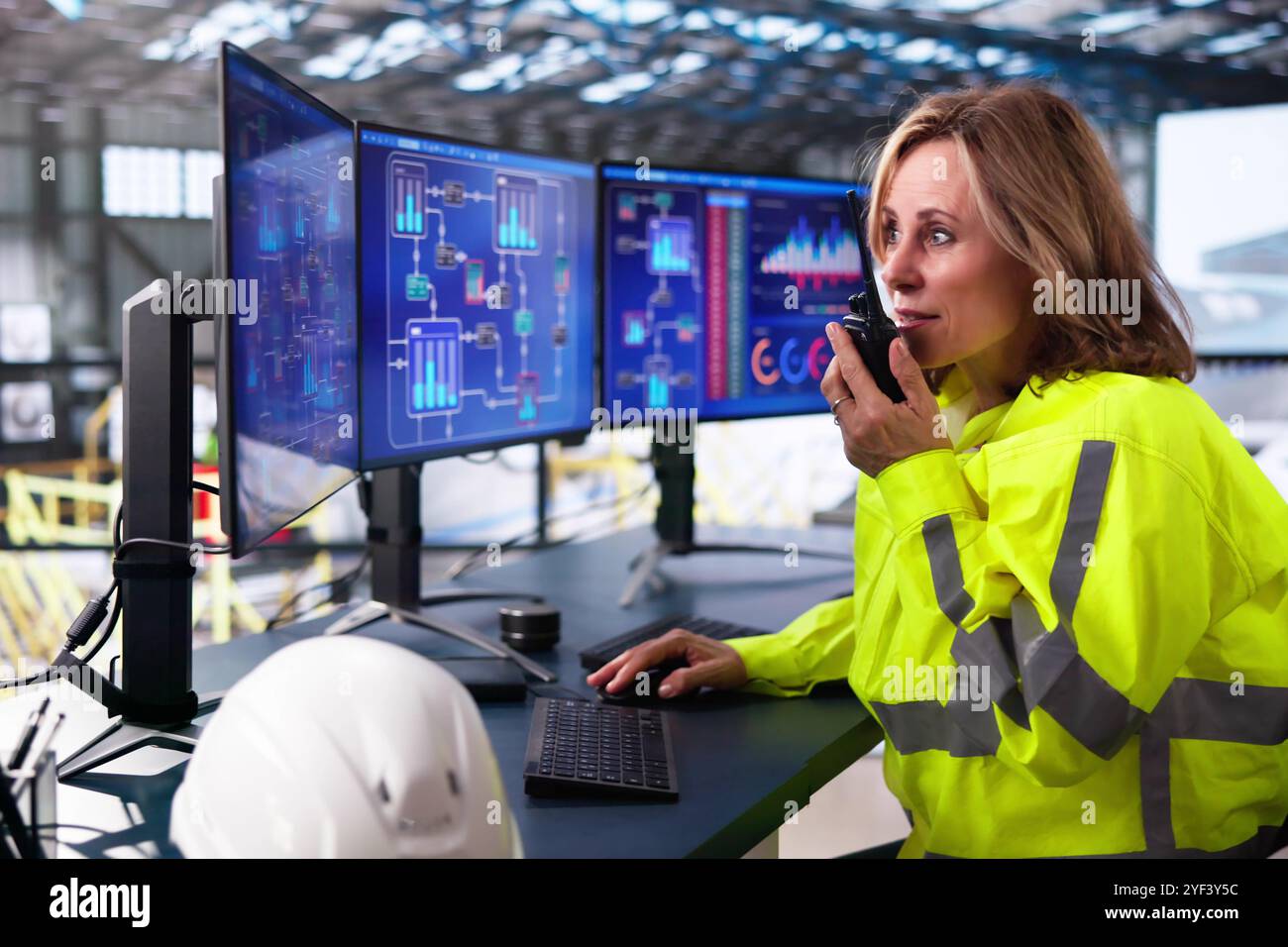 Plane Check And Repair Service At Airport Stock Photo - Alamy
