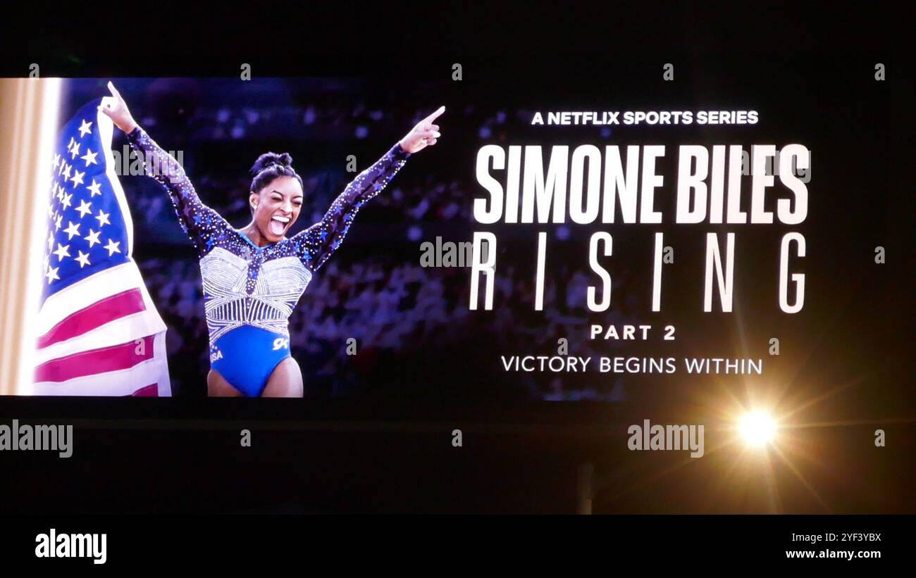Los Angeles, California, USA 2nd November 2024 Simone Biles Rising Part ...