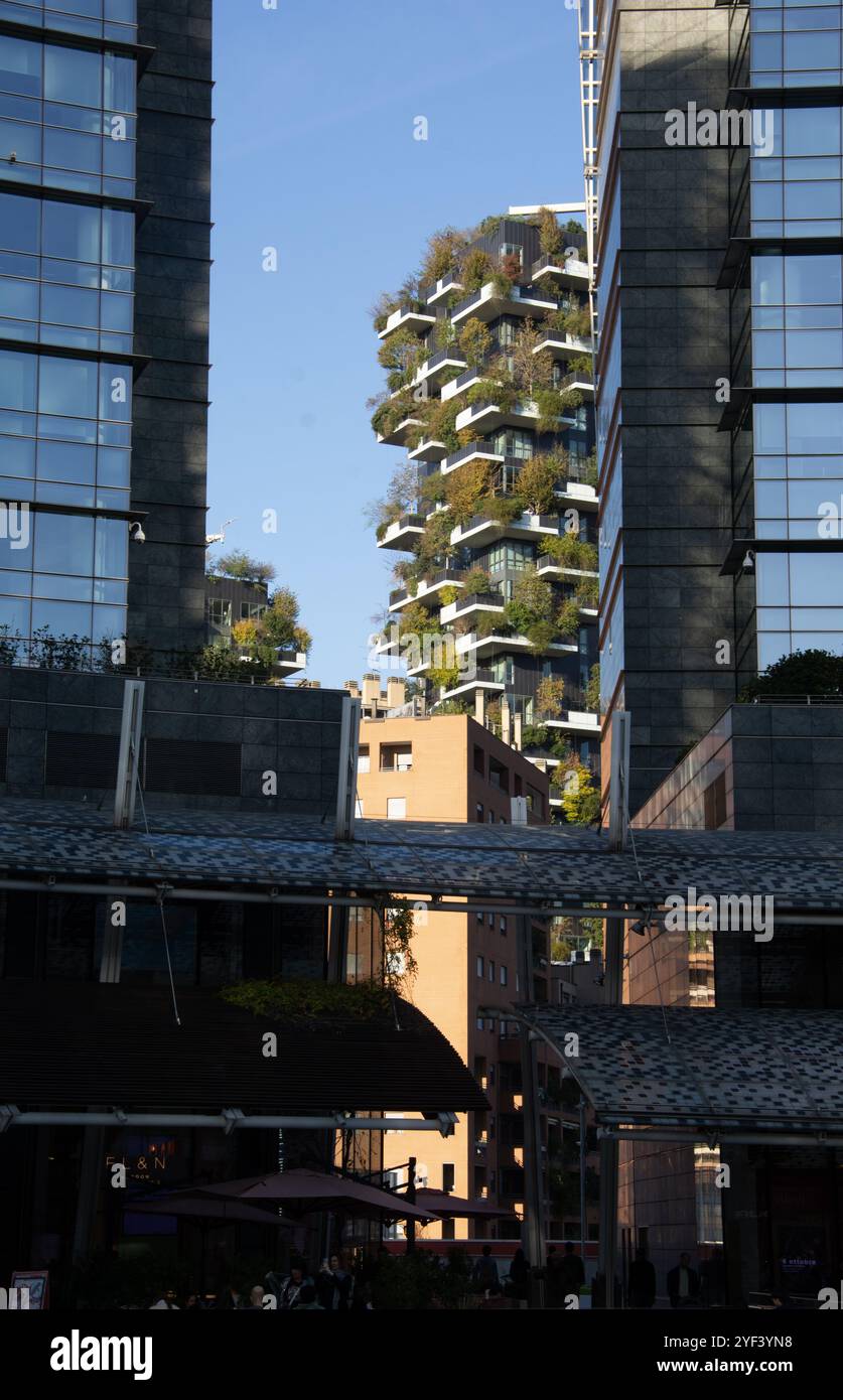 Milano , ITALIA - 02 nov - 2024 : The Bosco Verticale in Milan, two ...