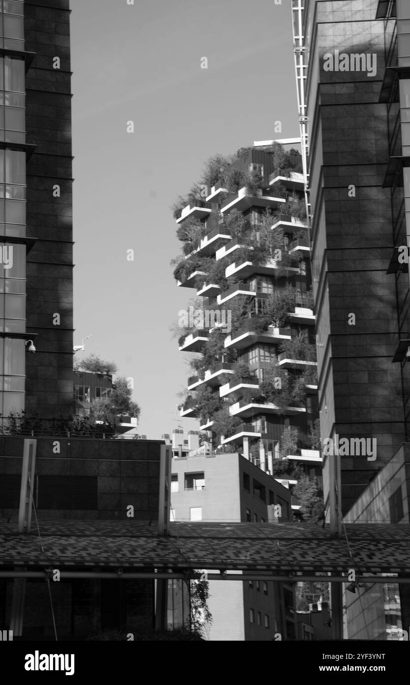 Milano , ITALIA - 02 nov - 2024 : The Bosco Verticale in Milan, two ...