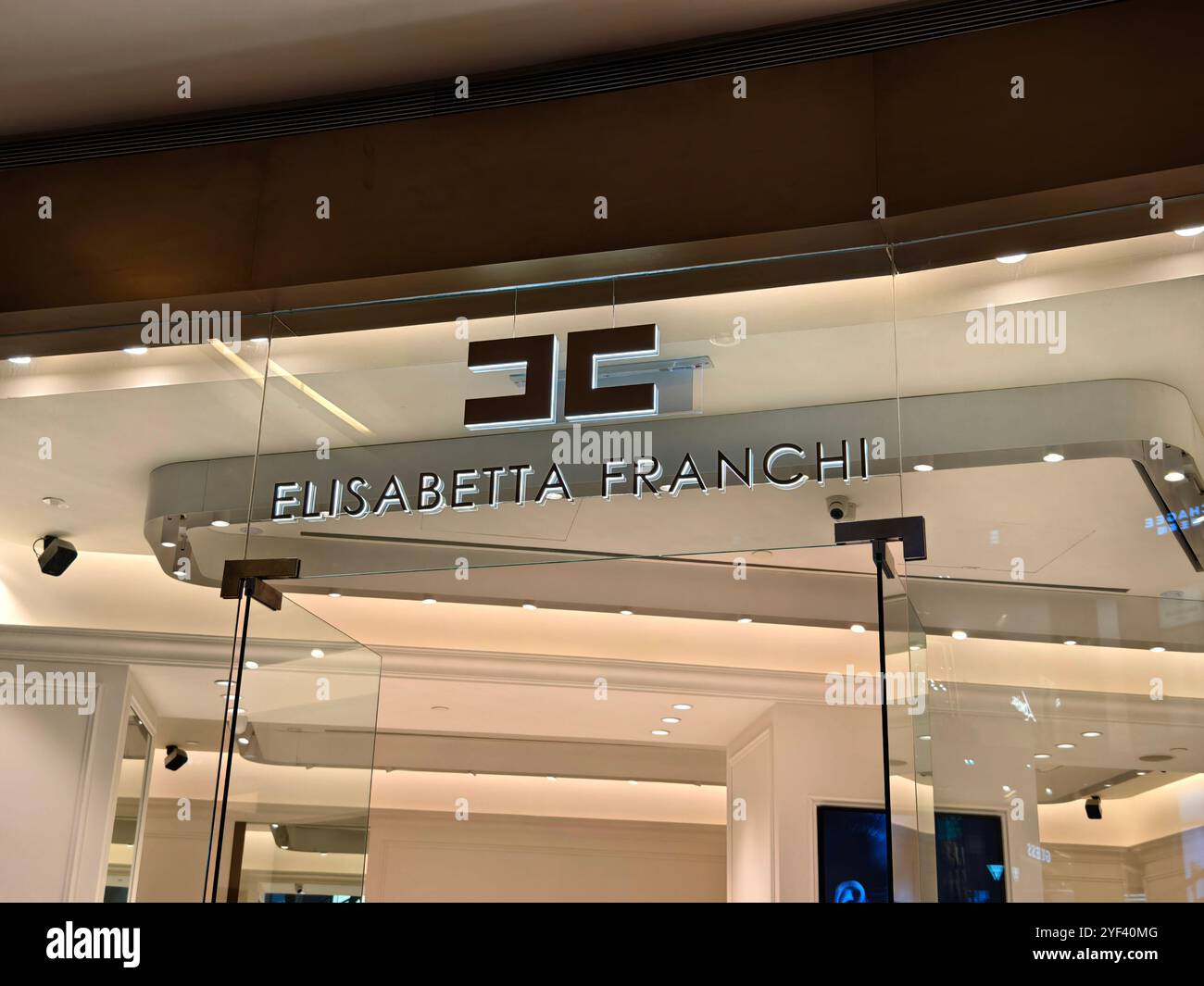 KUALA LUMPUR, MALAYSIA - AUGUST 28, 2024: Elisabetta Franchi brand ...