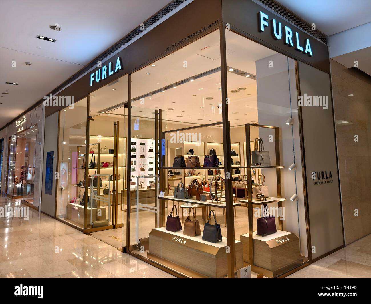 KUALA LUMPUR, MALAYSIA - AUGUST 28, 2024: Furla brand retail shop in ...