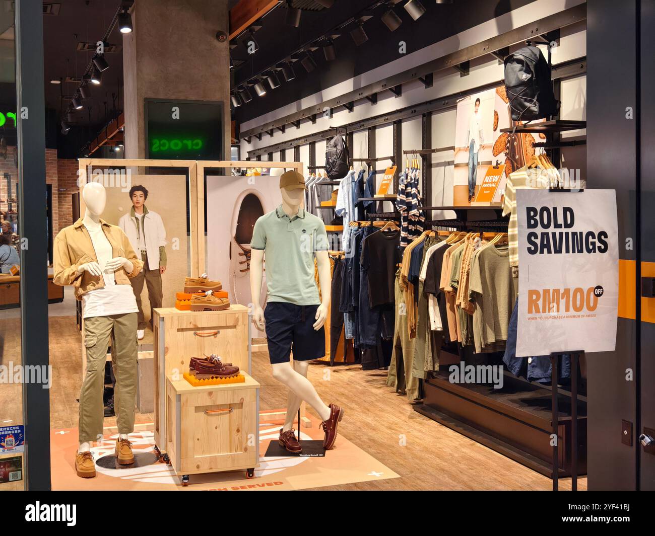 KUALA LUMPUR, MALAYSIA - AUGUST 28, 2024: Timberland brand retail shop ...
