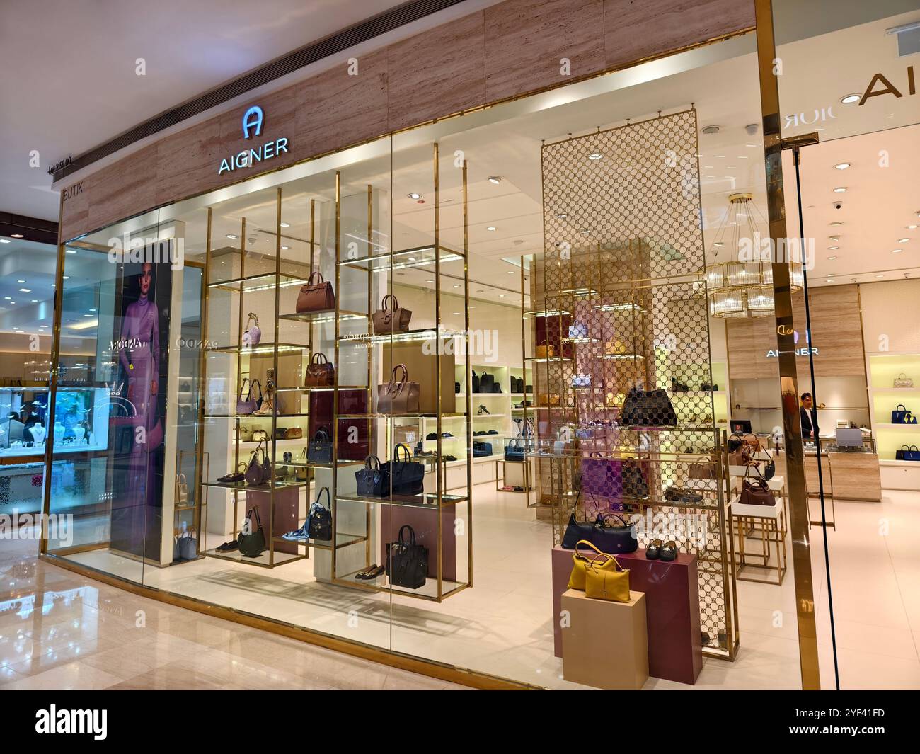 KUALA LUMPUR, MALAYSIA - AUGUST 28, 2024: Aigner brand retail shop in ...