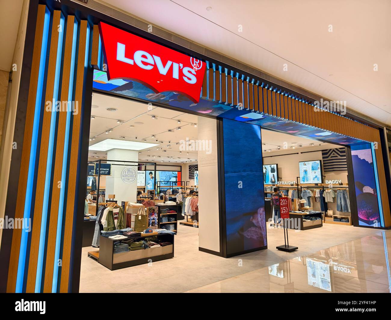 KUALA LUMPUR, MALAYSIA - AUGUST 28, 2024: Levis brand retail shop in ...
