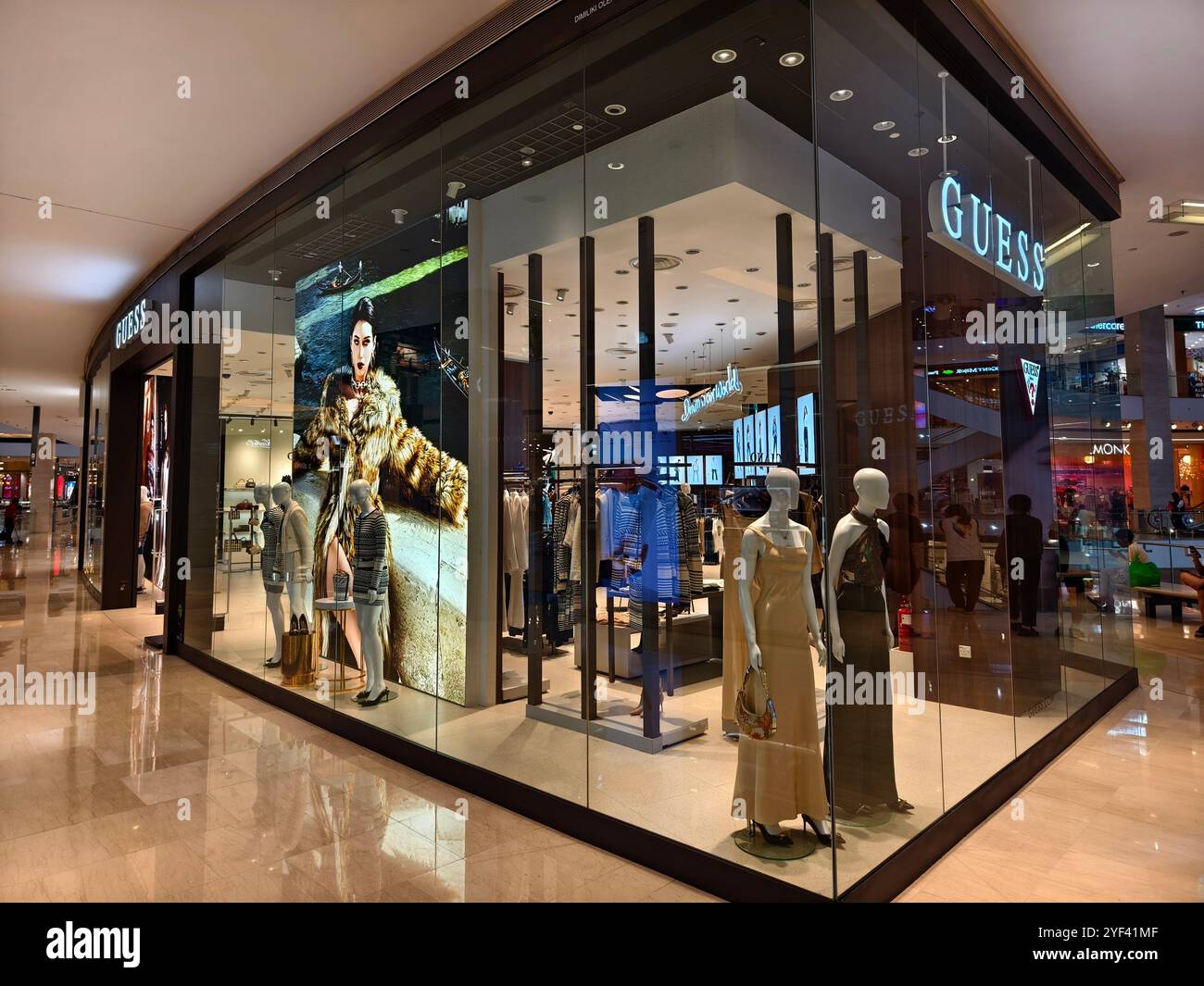 KUALA LUMPUR, MALAYSIA - AUGUST 28, 2024: Guess brand retail shop in ...