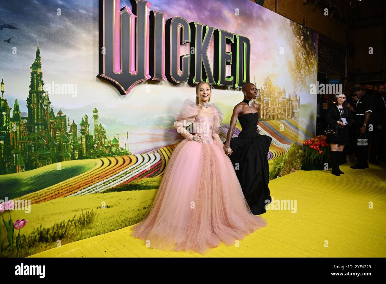 Sydney, Australia. 03rd Nov, 2024. Wicked cast members Ariana Grande ...