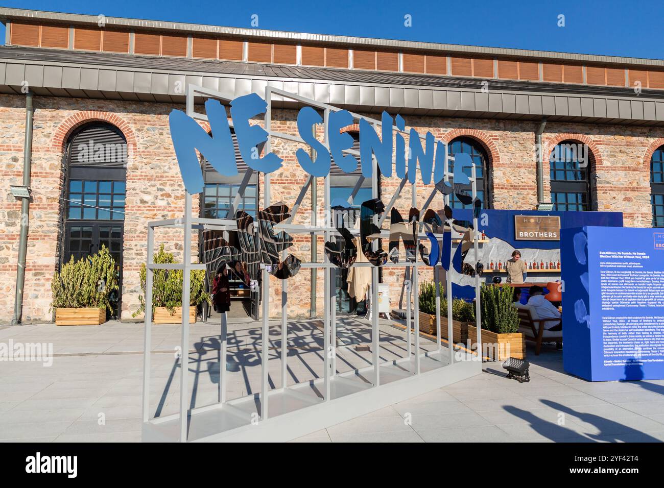 Istanbul, Turkiye - OCT 26, 2024: Outdoor sculpture exhibit of the ...