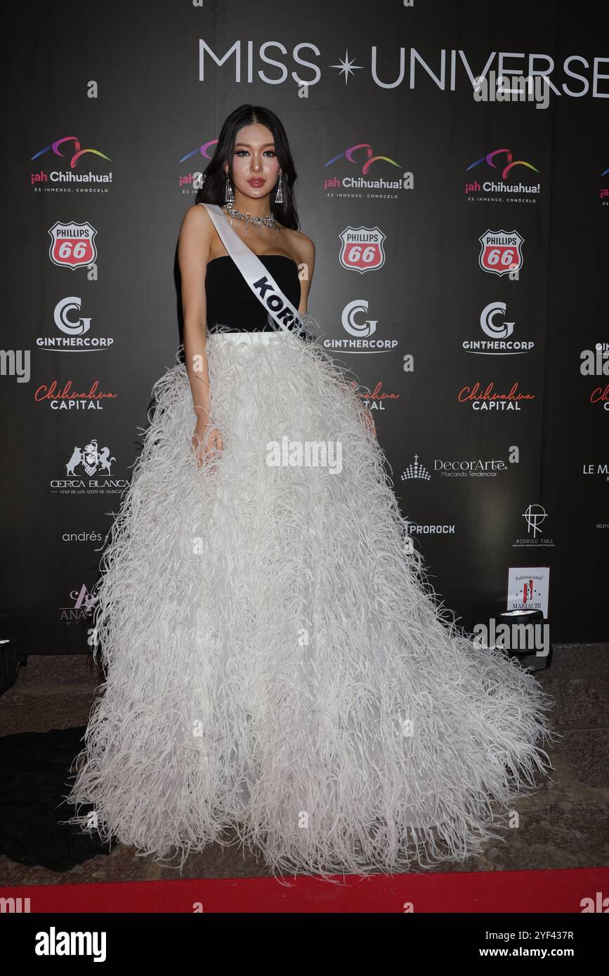 Mexico City, Mexico. 01st Nov, 2024. Miss Korea Ariel Han attends the ...