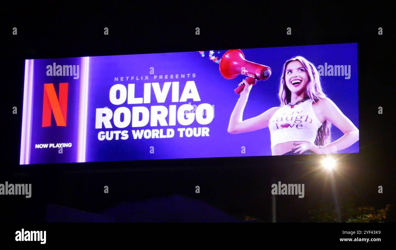 Los Angeles, California, USA 2nd November 2024 Olivia Rodrigo Guts ...