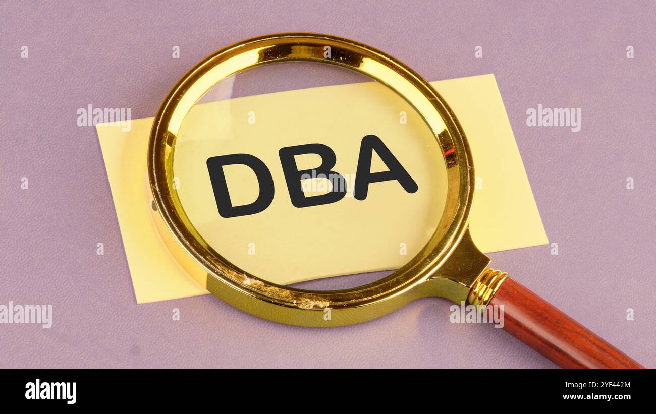 Dba alphabet hi-res stock photography and images - Alamy