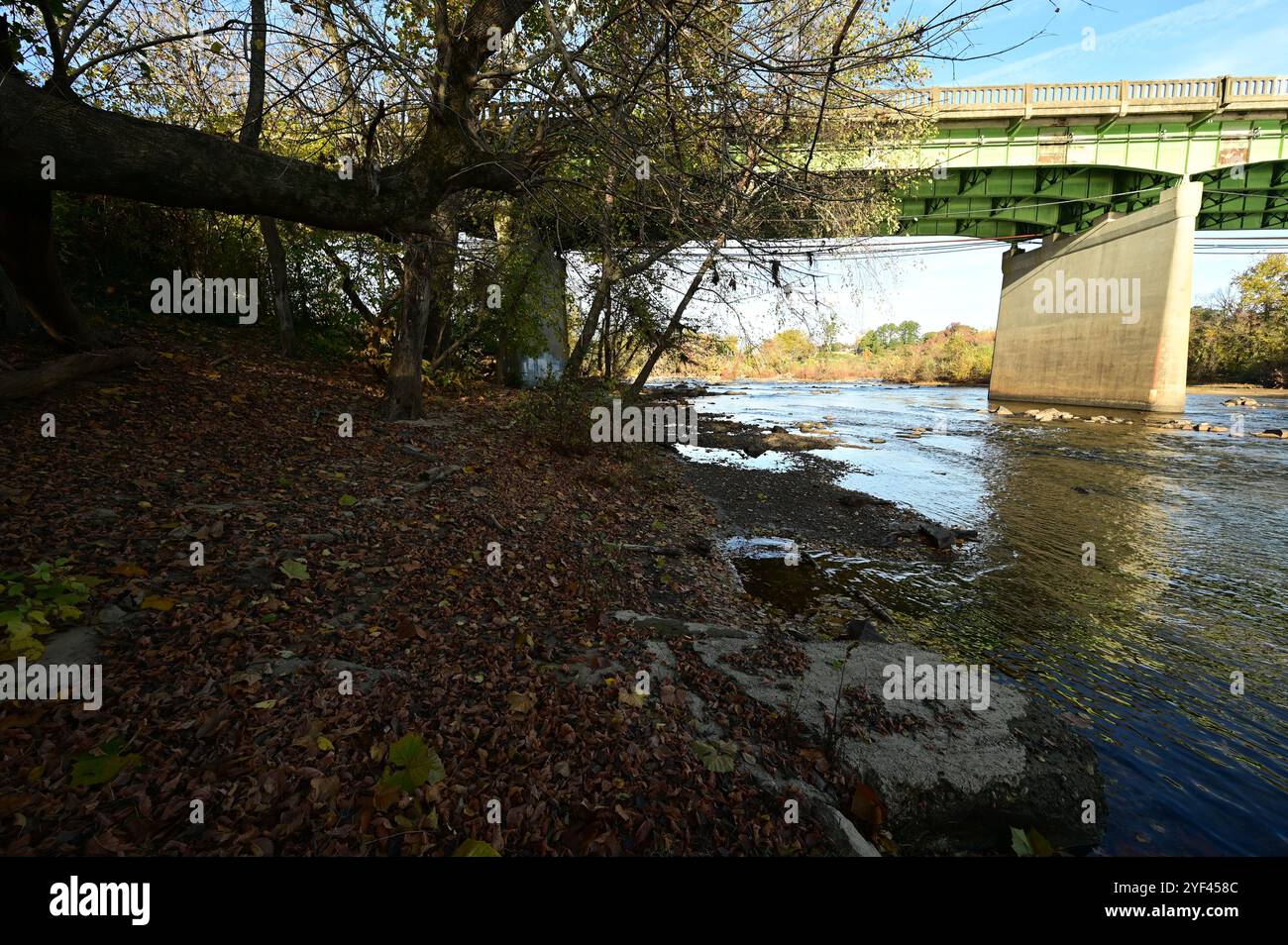 Bridge at Falmouth Crossing on the North Bank of the Rappahannock River ...