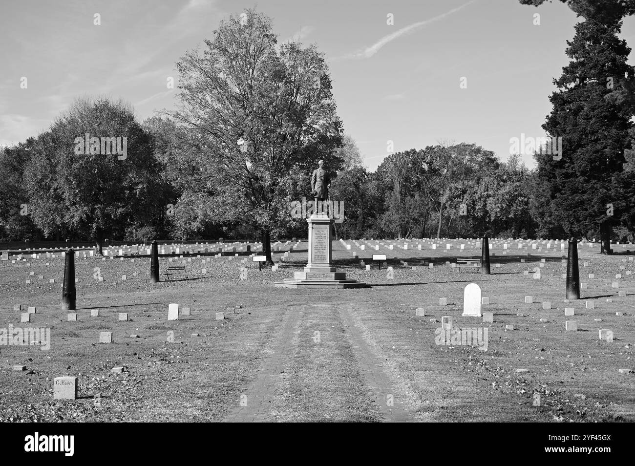 Statue of Brigadier General Humphreys at Fredericksburg national civil ...